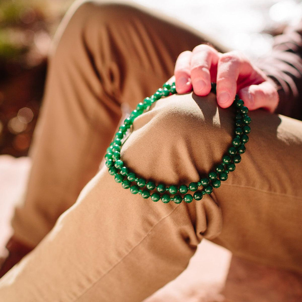 Dark Green Emerine Necklace - Gemisphere